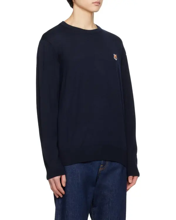 Maison Kitsuné Fox Head Patch Long-sleeved Jumper