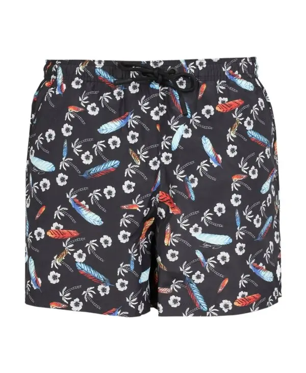 MARCELO BURLON COUNTY OF MILAN Drawstring Swim Shorts - Black