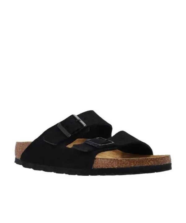 BIRKENSTOCK Arizona Buckled Slip-on Sandals - Black