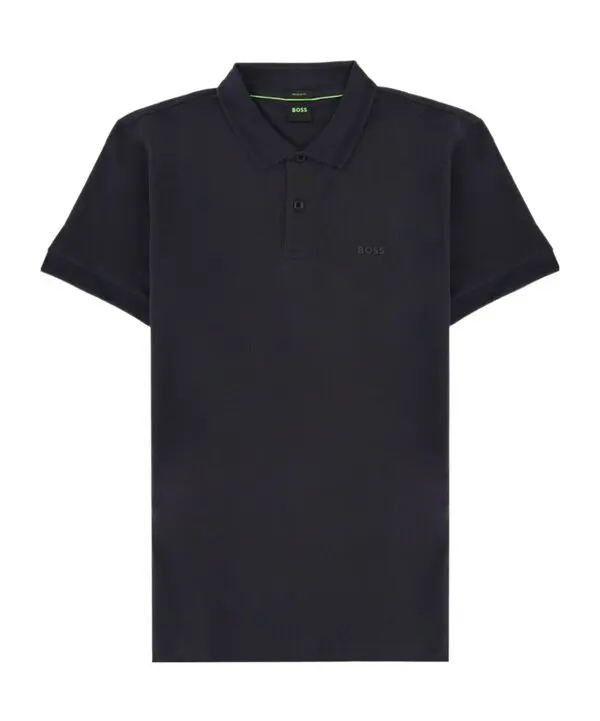 Hugo Boss Short-sleeve Cotton Polo Shirt - Dark Blue