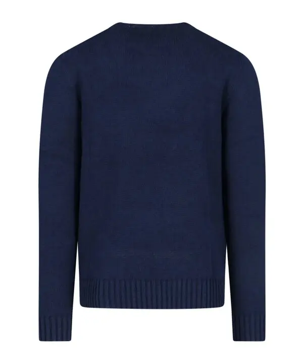 Polo Ralph Lauren Long Sleeve Crewneck Jumper With Embroidered Polo Bear