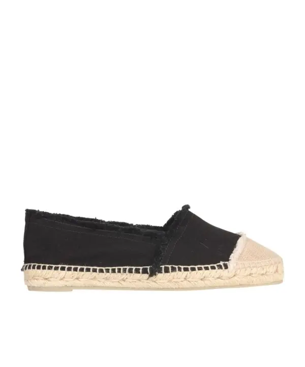 CastaÑer Kampala Straw Shoes - Black