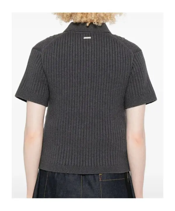 J.W.ANDERSON Cable-knit Polo-neck Polo Top