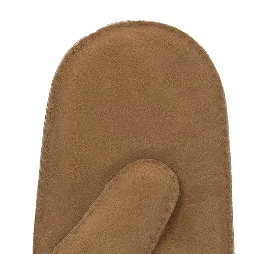 UGG Embroidered Logo Shearling Mittens