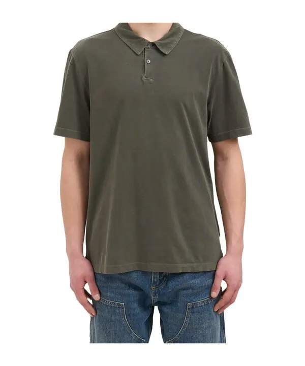 JAMES PERSE Button-down Short-sleeved Polo Shirt