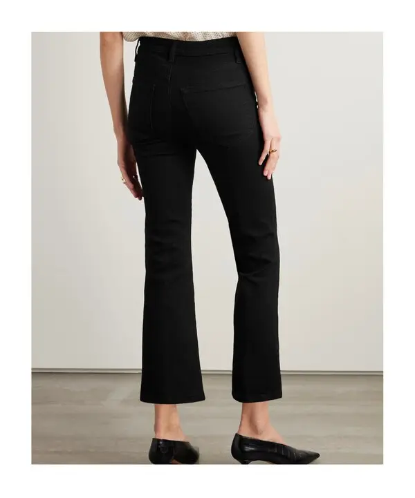 FRAME Reboot Crop Stretch High-rise Bootcut Jeans