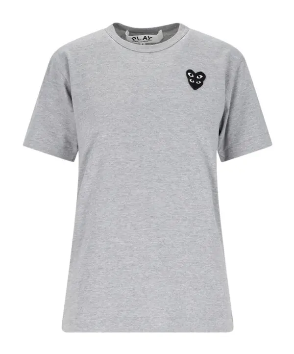 Play Comme Des Garcon Comme Des Garons Play Logo Patch Crewneck T-shirt