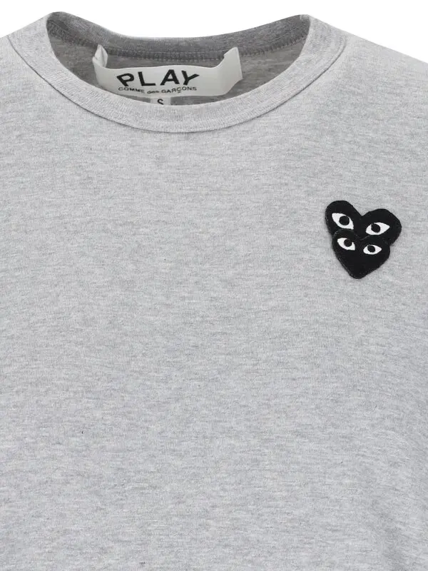 Play Comme Des Garcon Comme Des Garons Play Logo Patch Crewneck T-shirt