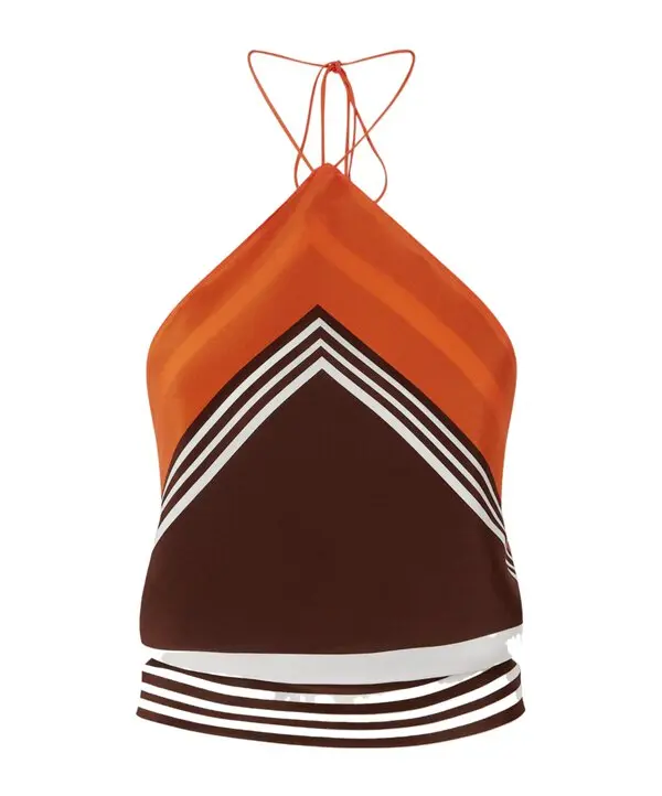 SIR. Destino Scarf Halterneck Top