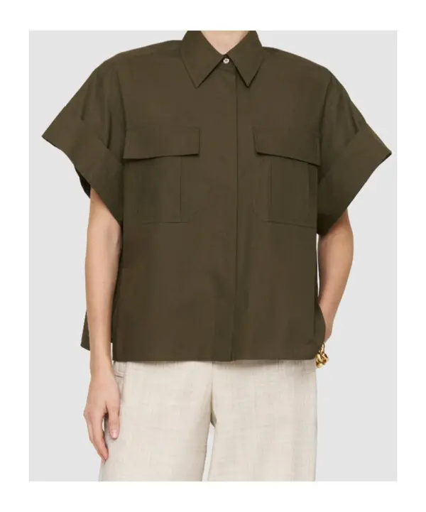 JOSEPH Pocket Poplin Shirt
