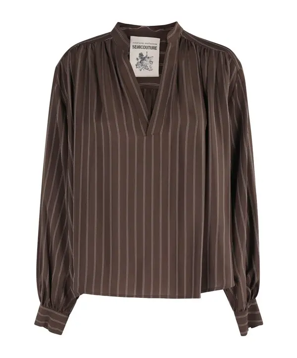 SEMICOUTURE Striped Pattern Shirt