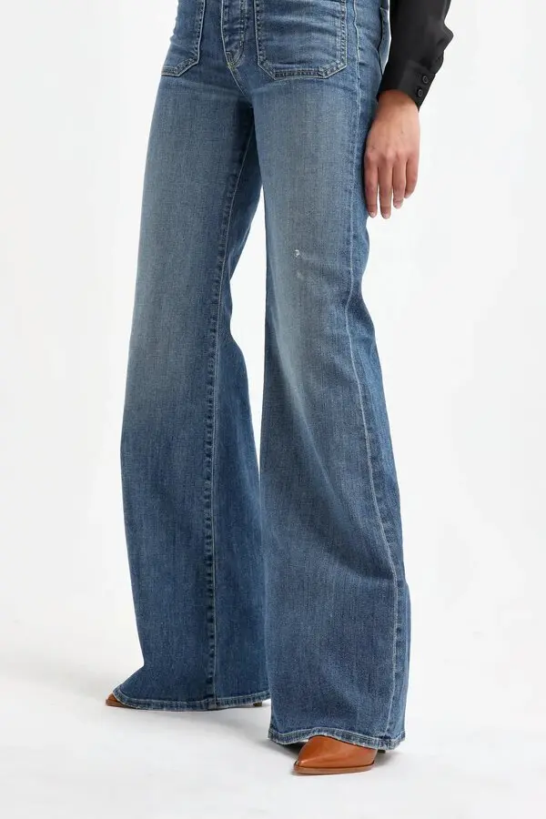 NILI LOTAN Mid-rise Wide-leg Jeans
