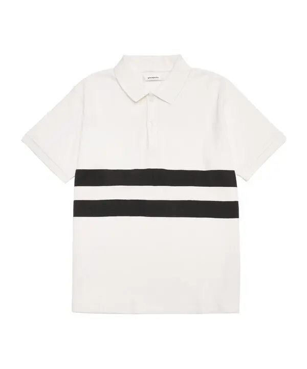 Gimaguas Striped Polo Shirt - White