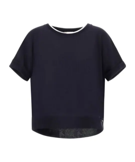 Herno Short-sleeved Crewneck T-shirt - Navy Blue