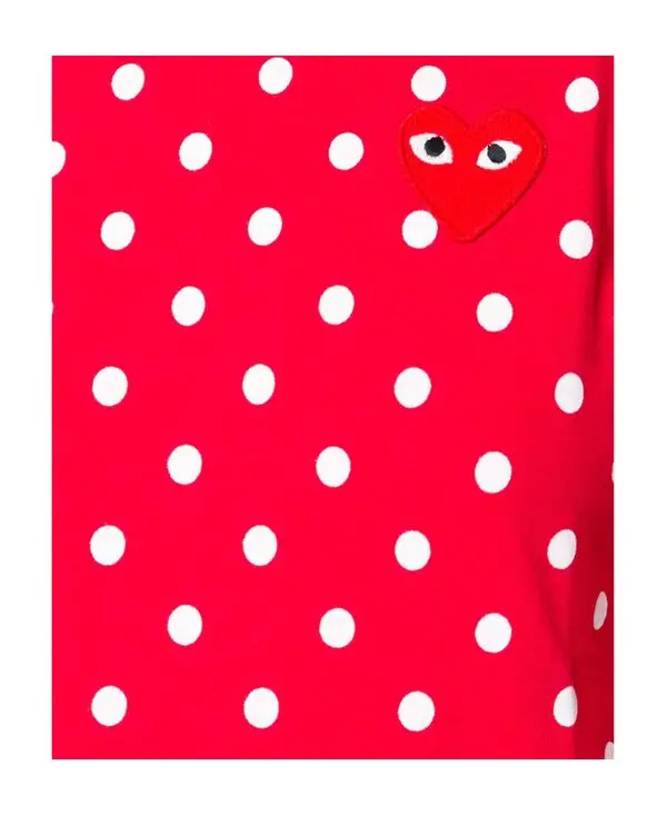 Play Comme Des Garcon Polka Dot Long Sleeve T-shirt
