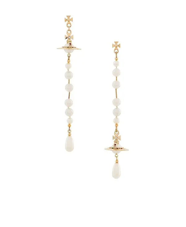VIVIENNE WESTWOOD Orb Embellished Drop Earrings