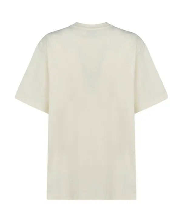 MSGM Logo Embroidered Crewneck T-shirt