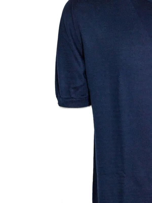 Eleventy Crew Neck Short-sleeve Knitted Top