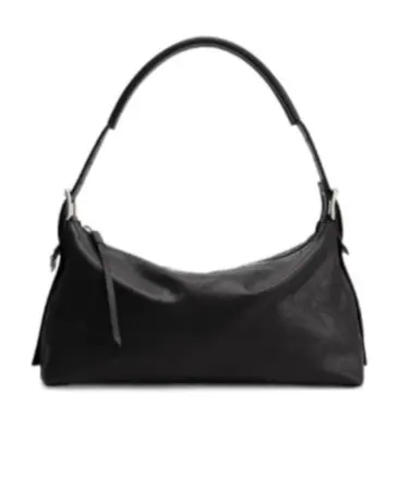 LEMAIRE Belted Baguette Shoulder Bag - Dark Chocolate