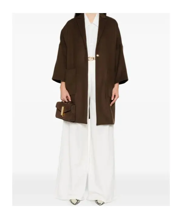 SEMICOUTURE Lapel Wide-sleeved Coat