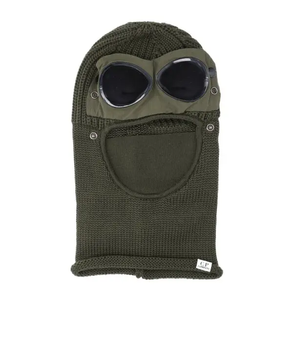 C.P. COMPANY Goggle-detail Ribbed Knit Balaclava