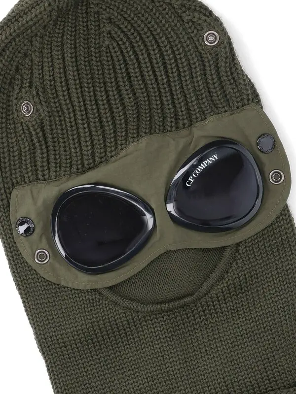 C.P. COMPANY Goggle-detail Ribbed Knit Balaclava