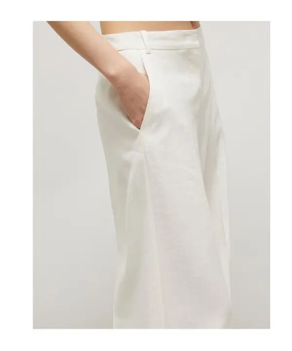 Marella Lurex Adorned Pinstripe Wide-leg Trousers