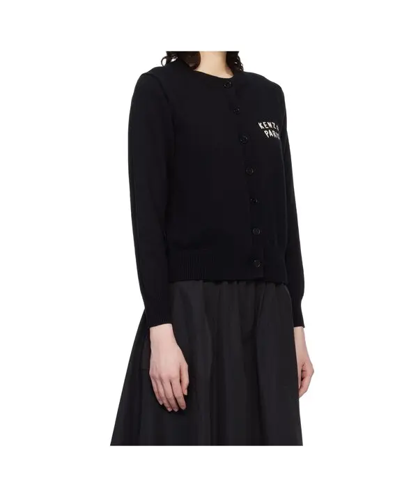 Kenzo Boke Heart' Cardigan In Cotton Wool
