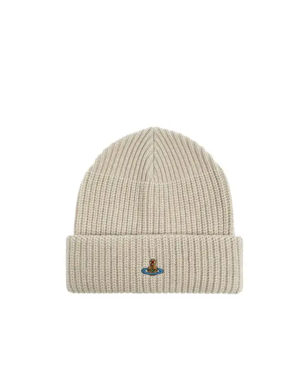 VIVIENNE WESTWOOD Logo Embroidered Beanie