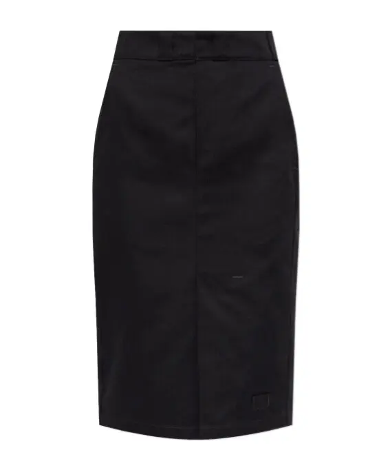 MAISON MARGIELA High-waisted Midi Skirt - Black