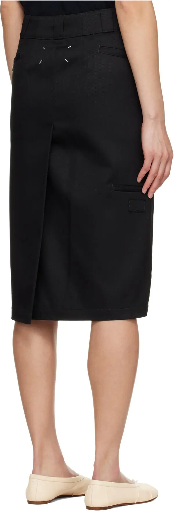 MAISON MARGIELA High-waisted Midi Skirt