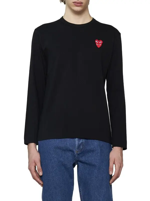 Play Comme Des Garcon Logo Long-sleeved T-shirt
