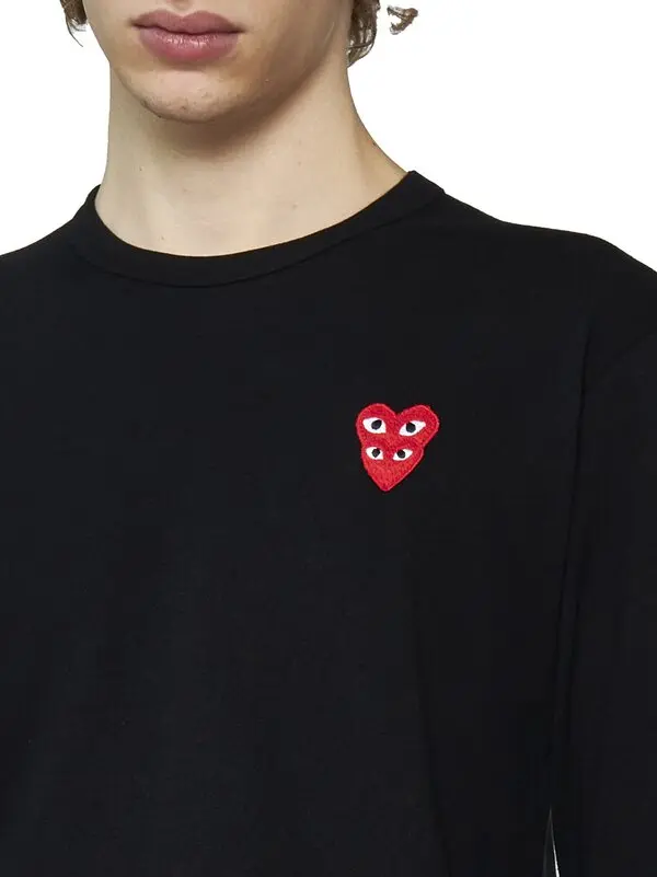 Play Comme Des Garcon Logo Long-sleeved T-shirt