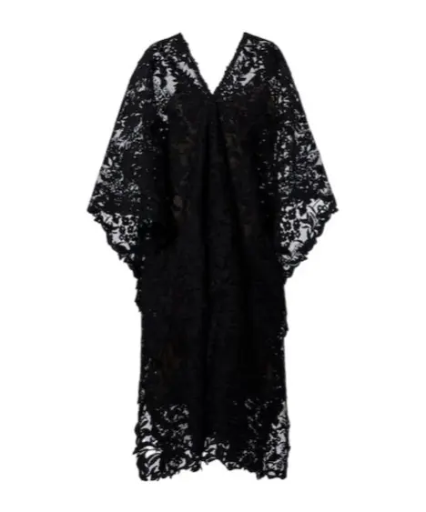 Oscar De La Renta Guipure Lace Kaftan