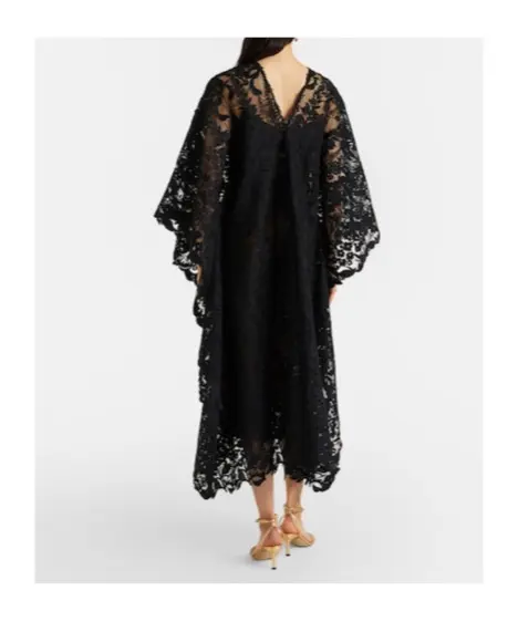 Oscar De La Renta Guipure Lace Kaftan