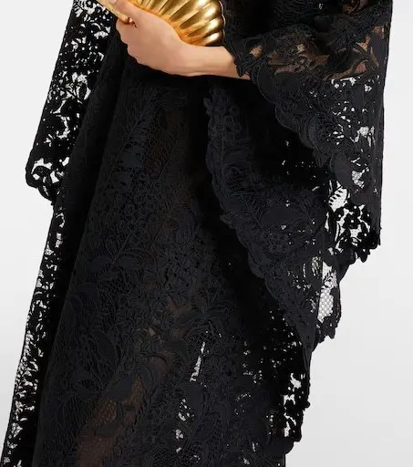 Oscar De La Renta Guipure Lace Kaftan