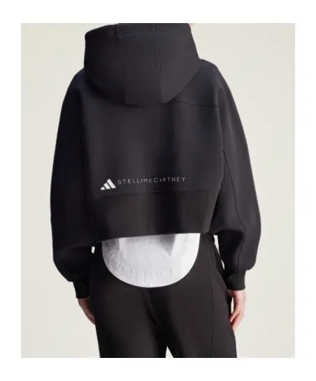 Adidas By Stella McCartney Cropped Zip-up Hoodie