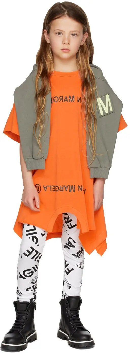 MAISON MARGIELA Logo Printed T-shirt Dress