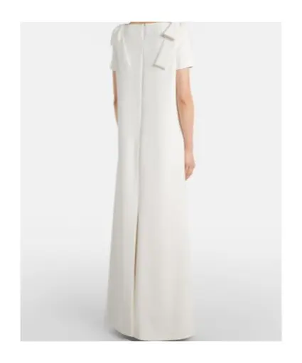 Carolina Herrera Bow Detail Floral Gown
