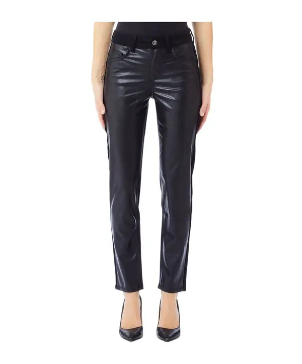 Liu Jo Faux Leather Slim Fit Trousers