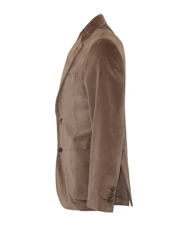 LARDINI Corduroy Single-breasted Blazer