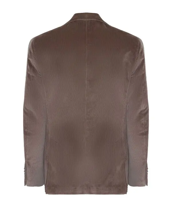 LARDINI Corduroy Single-breasted Blazer