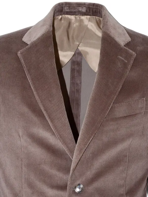 LARDINI Corduroy Single-breasted Blazer