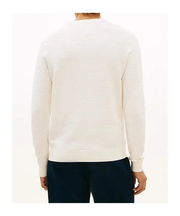 Tommy Hilfiger Textured Knit Crew Neck Jumper