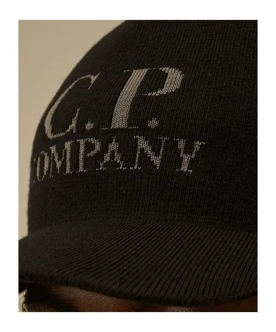 C.P. COMPANY Extrafine Merino Wool Logo Cap