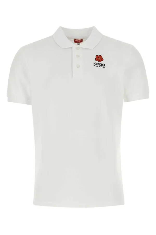 Kenzo Boke Flower Embroidered Polo Shirt