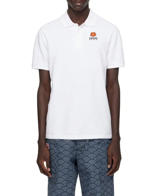 Kenzo Boke Flower Embroidered Polo Shirt