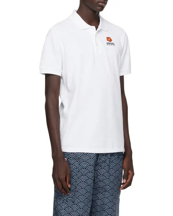 Kenzo Boke Flower Embroidered Polo Shirt