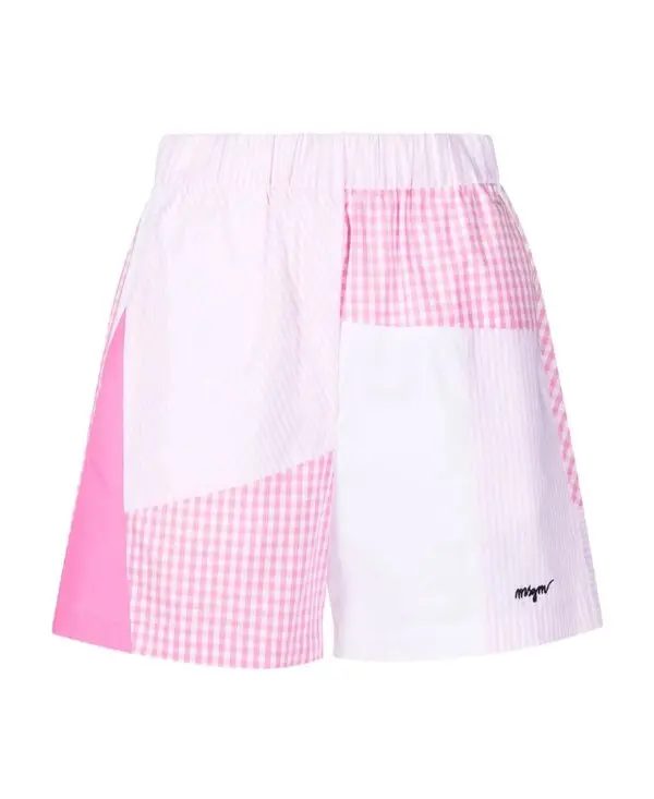MSGM Patchwork Elasticated Shorts