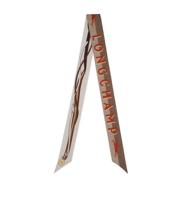 Longchamp A Toute Allure Patterned Silk Scarf